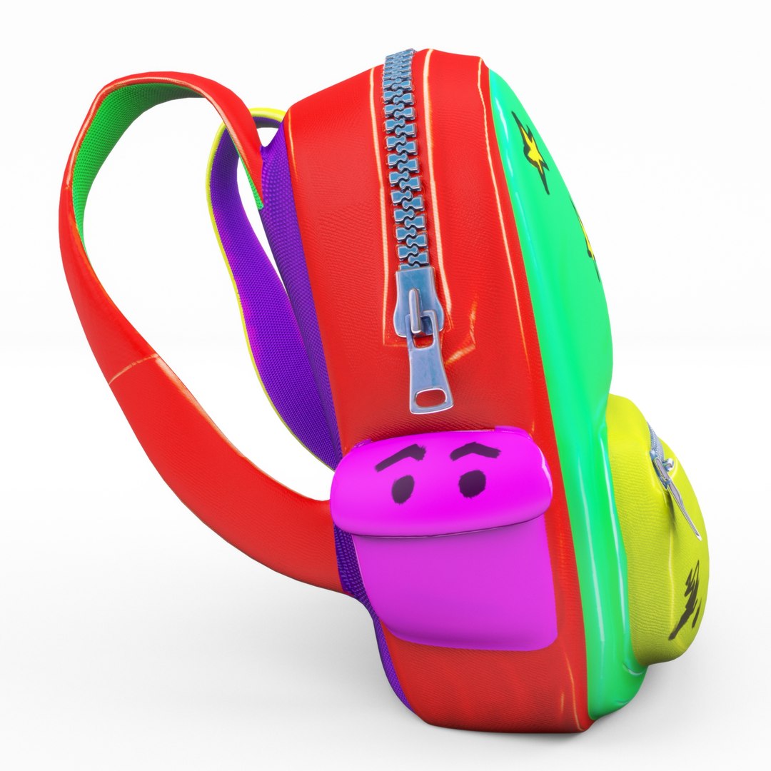 Backpack School Cartoon Rigged 3D Model - TurboSquid 1641047