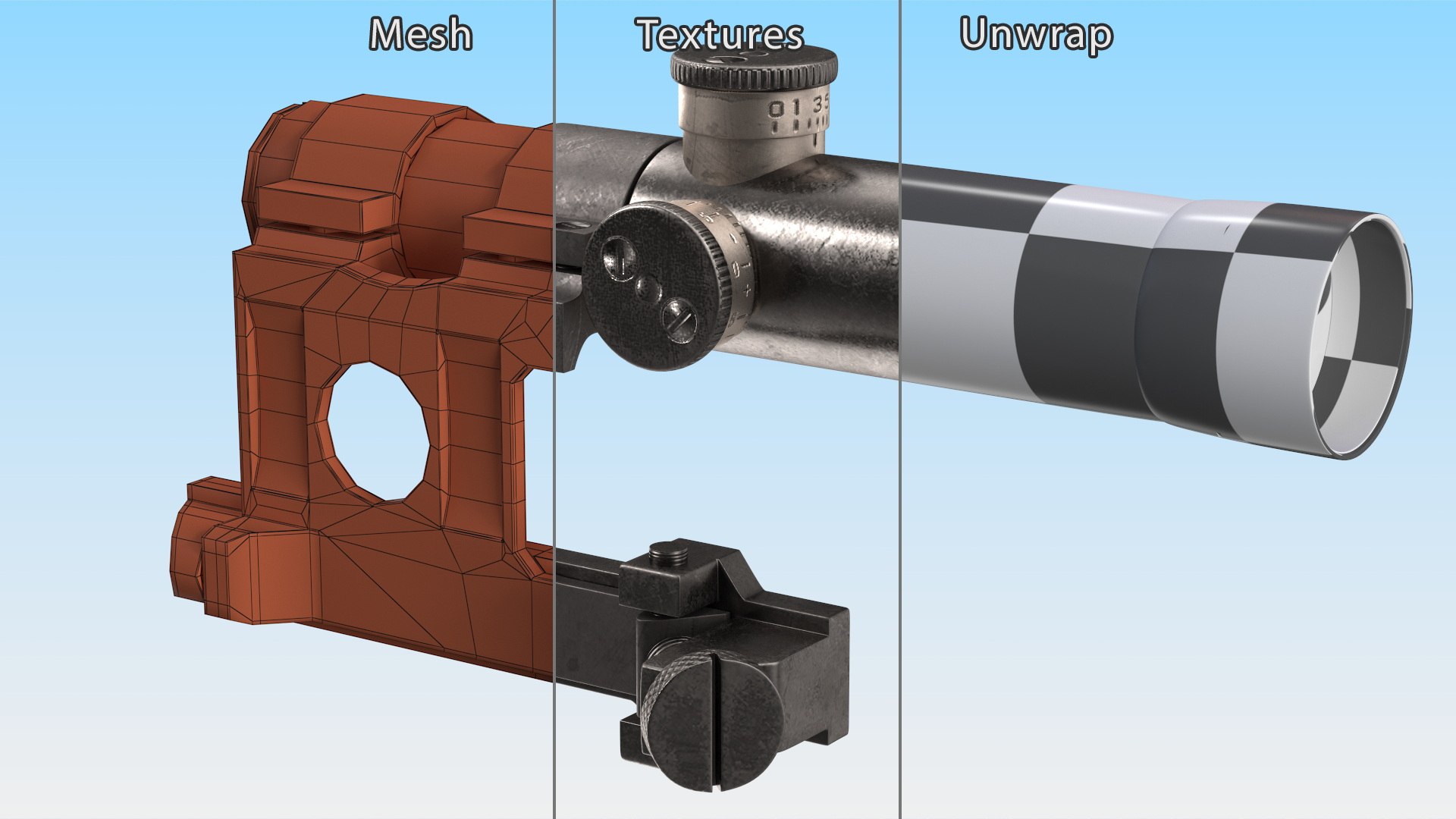 3D model Mosin Nagant Scope - TurboSquid 2177436