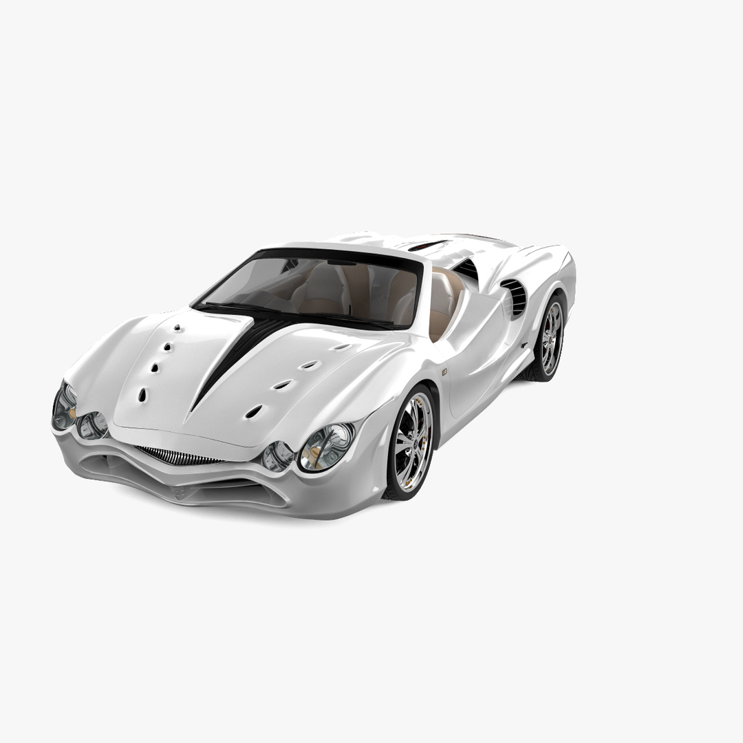 realistic sport car mitsuoka 3d model