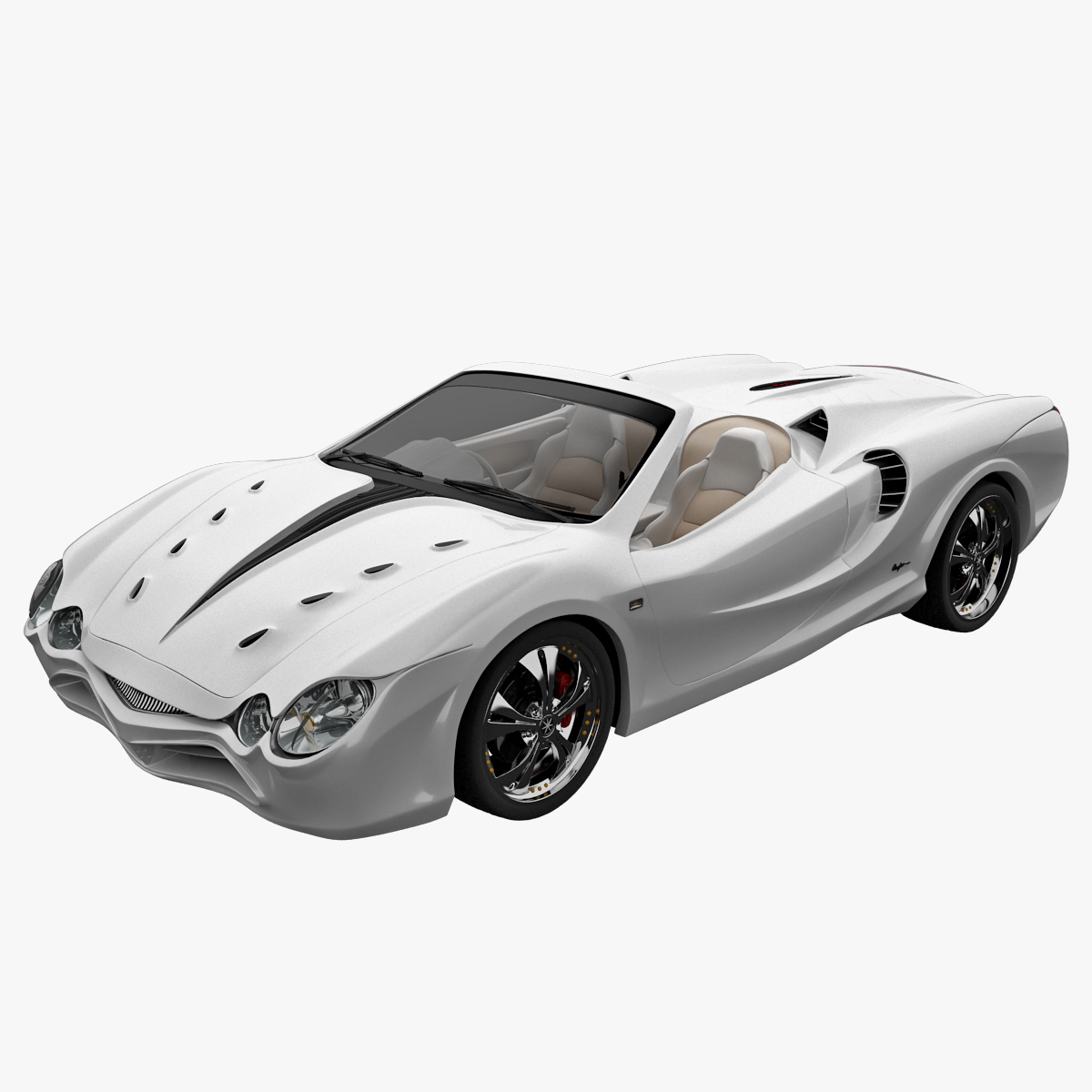 realistic sport car mitsuoka 3d model