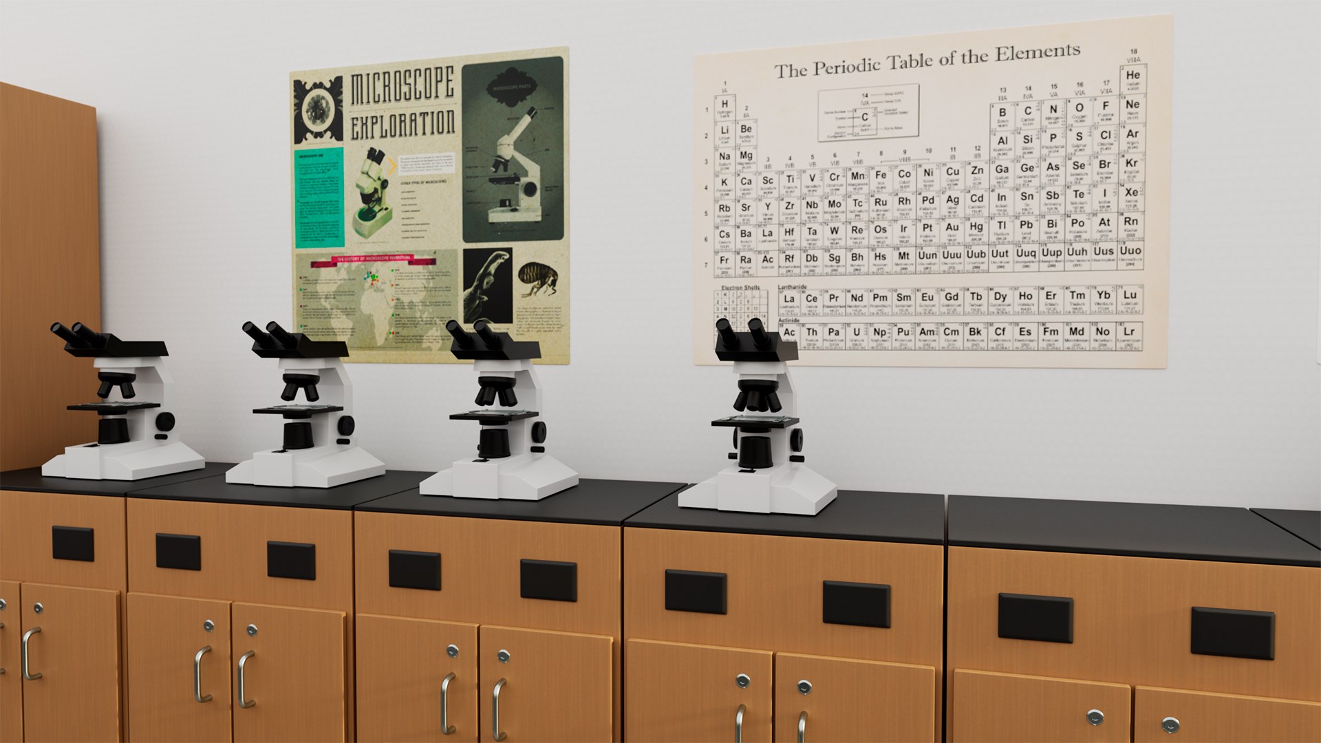 3D School Laboratory Interior With Modern Equipment - TurboSquid 2285146
