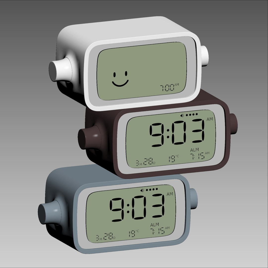 Lexon Dreamtime Alarm Clock 3D Model - TurboSquid 1880864