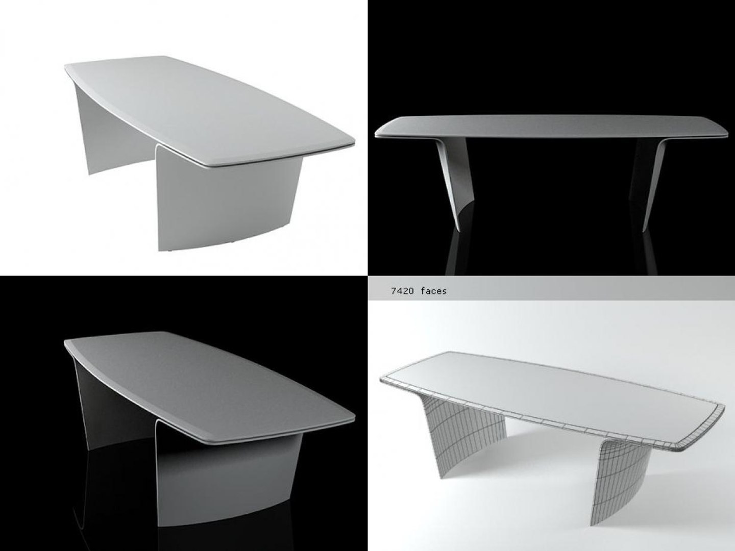 Air table 3D model - TurboSquid 1188526