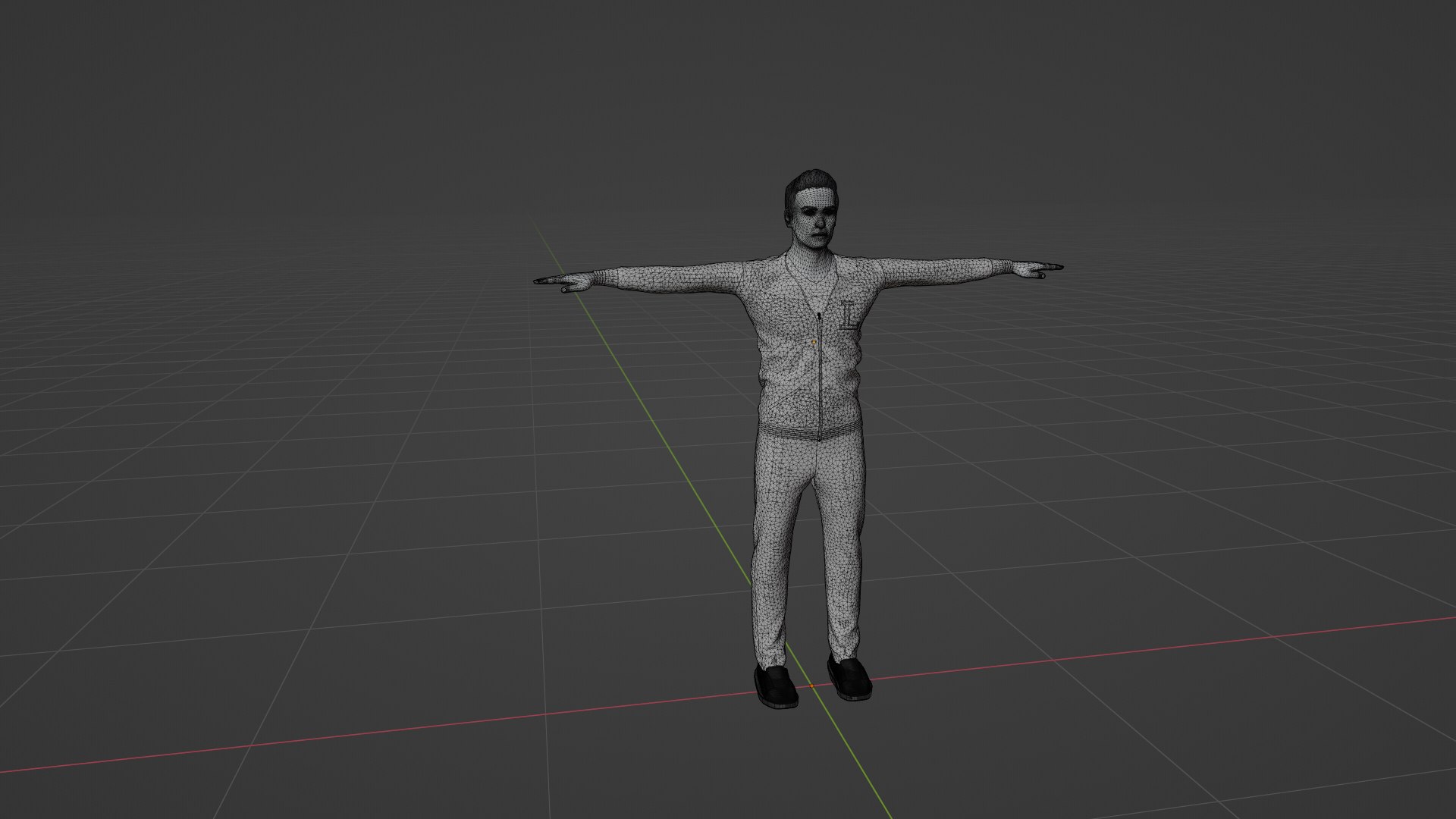 Varsity Man T-Pose 3D Model - TurboSquid 2069543