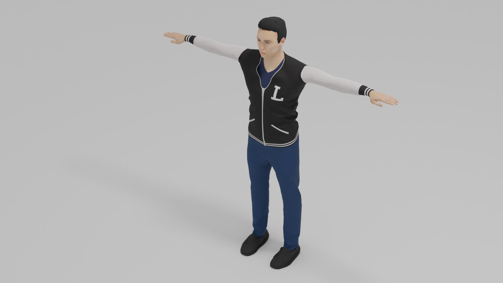 Varsity Man T-Pose 3D Model - TurboSquid 2069543 Varsity Man T-Pose 3D Model - TurboSquid 2069543