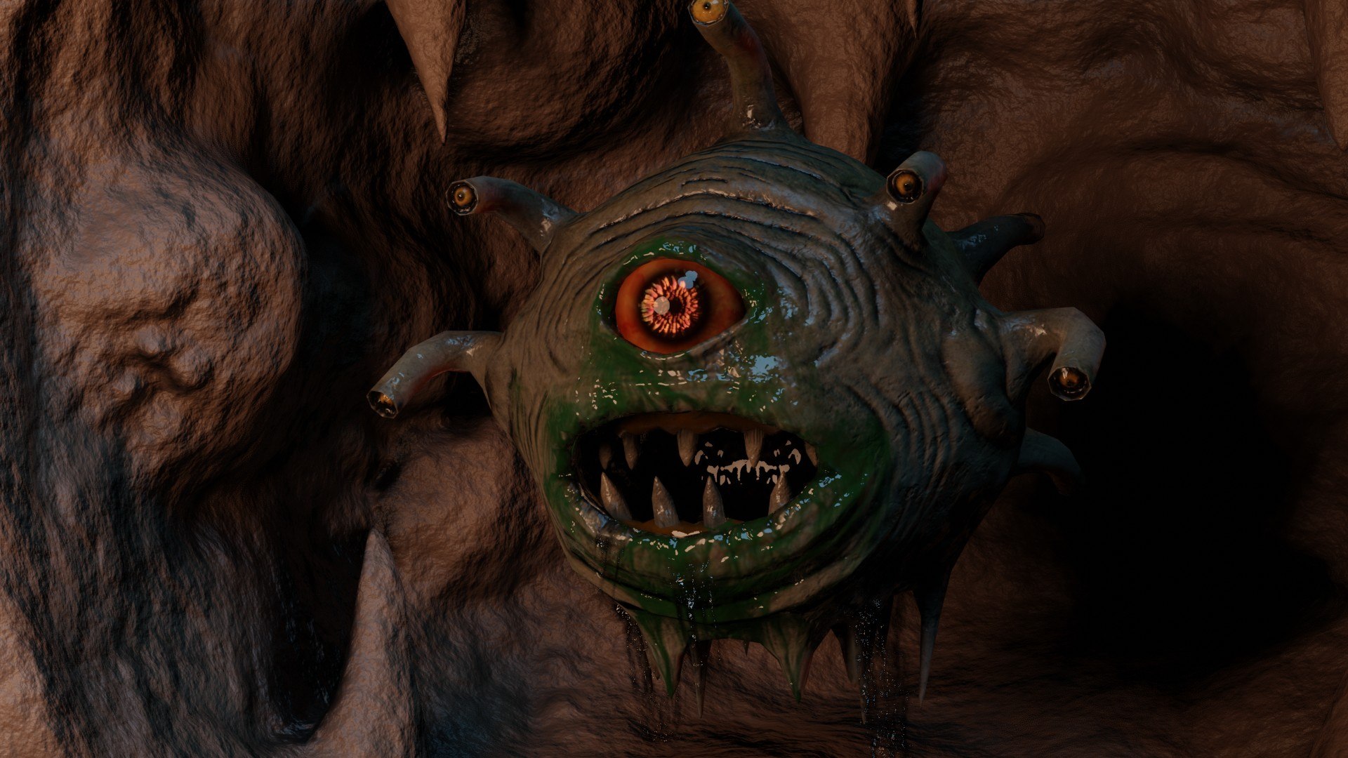 3D Model Beholder Monster 3d Model - TurboSquid 1796374