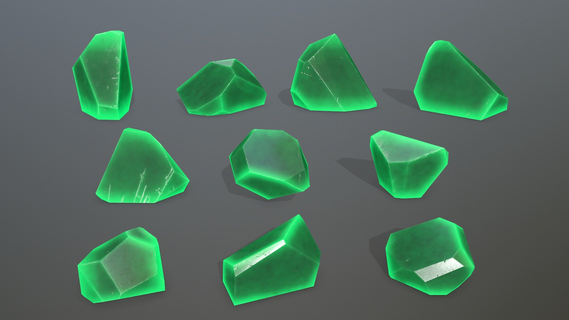 3D Crystal Set - TurboSquid 1887099