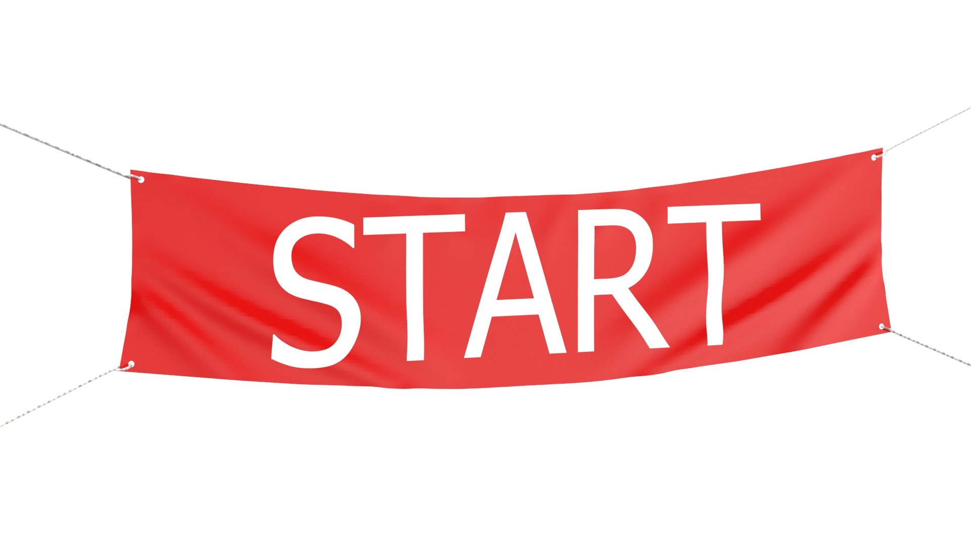 3D Model Start Racing Banner - TurboSquid 2255400