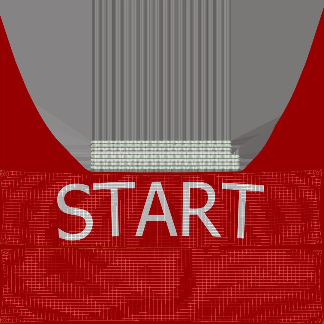3D Model Start Racing Banner - TurboSquid 2255400