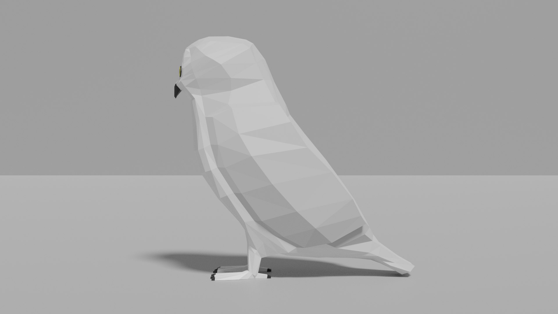 3D Model Cartoon Snowy Owl - TurboSquid 1759518