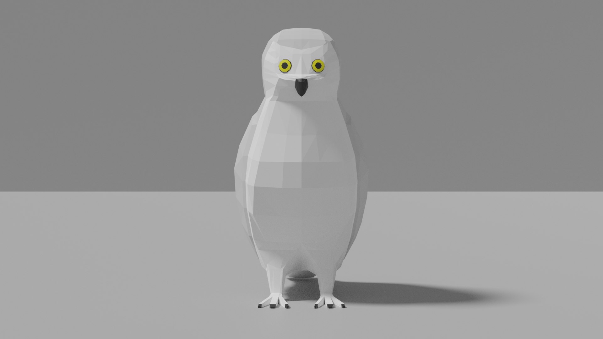 3D Model Cartoon Snowy Owl - TurboSquid 1759518
