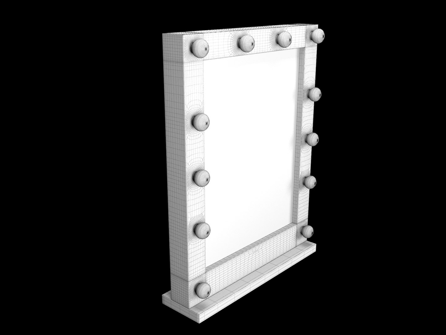 3d makeup mirror model