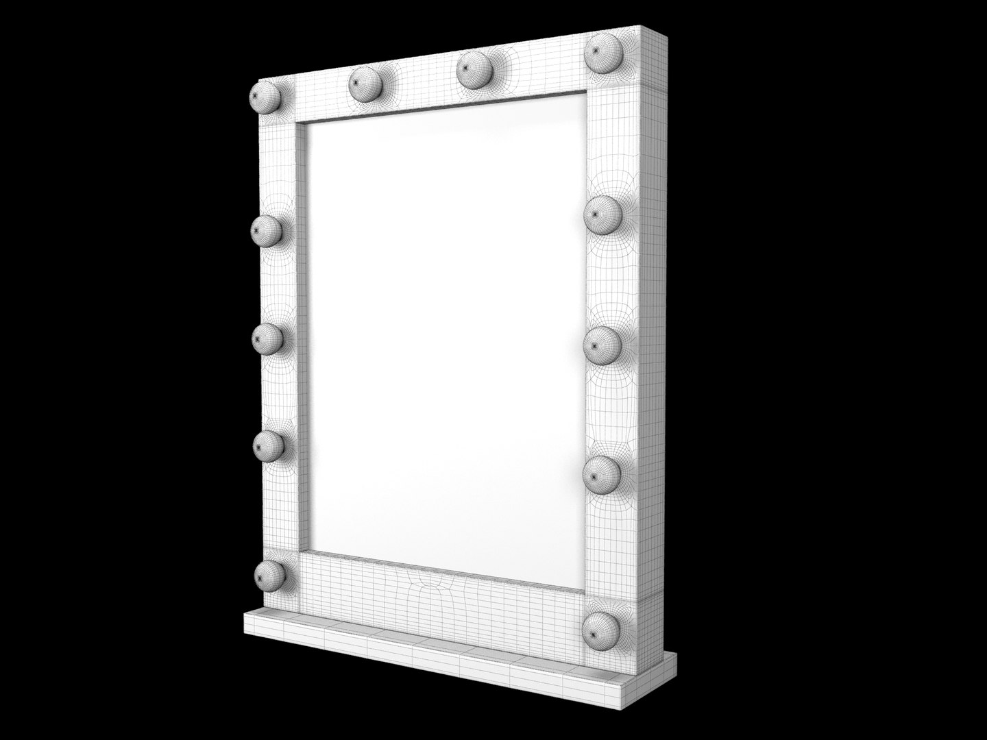 3d makeup mirror model