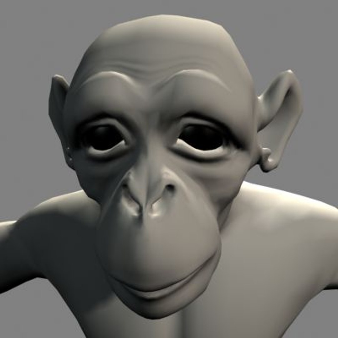 monkey chimpanzee 3d model