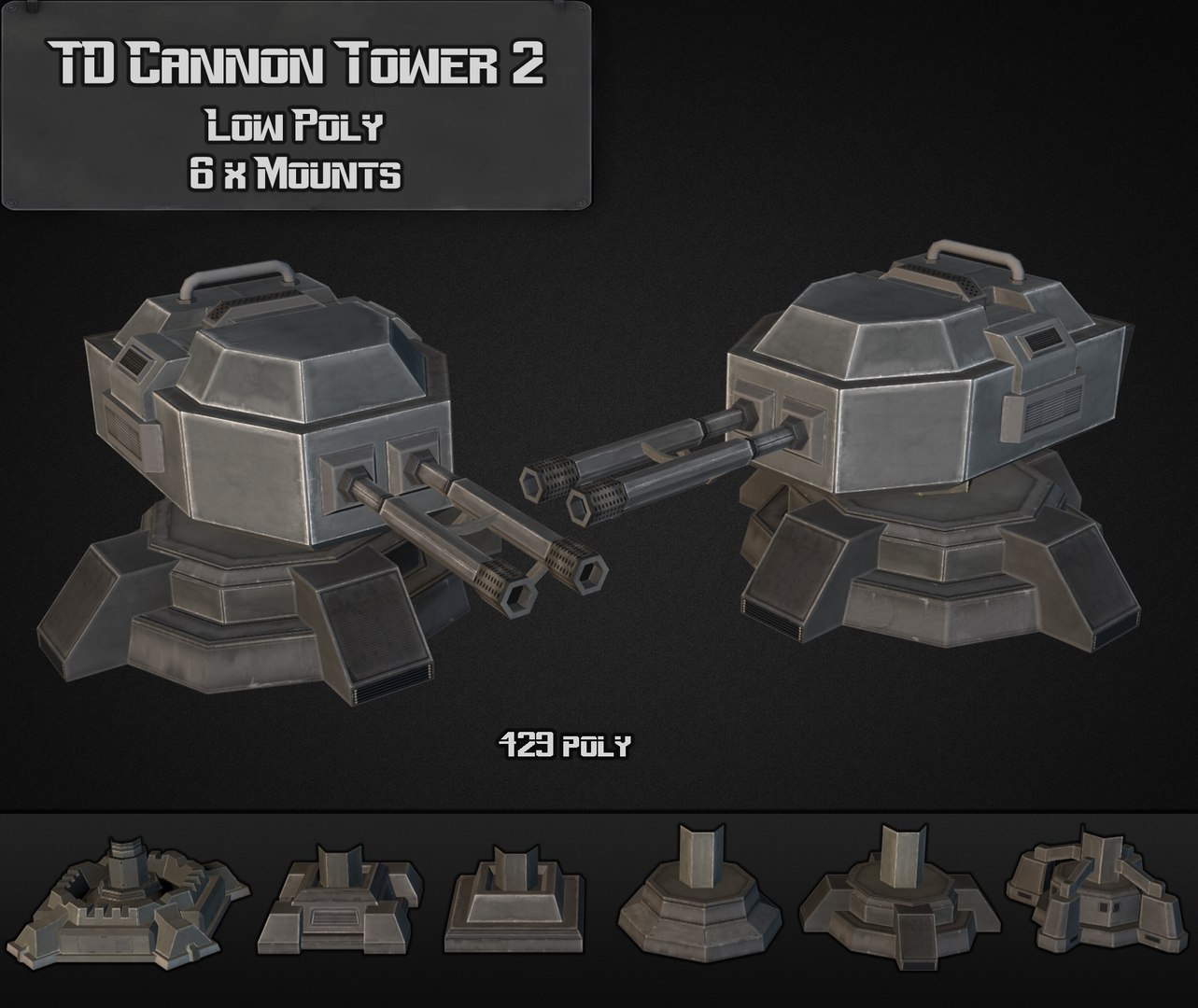 td cannon tower 02 3d 3ds