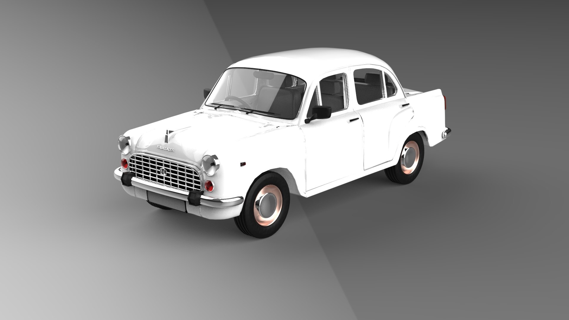 3D Model Hindustan Ambassador Mark Iv - TurboSquid 1428485