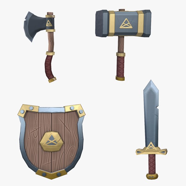 3D Basic Stylized Weapons - TurboSquid 1855991