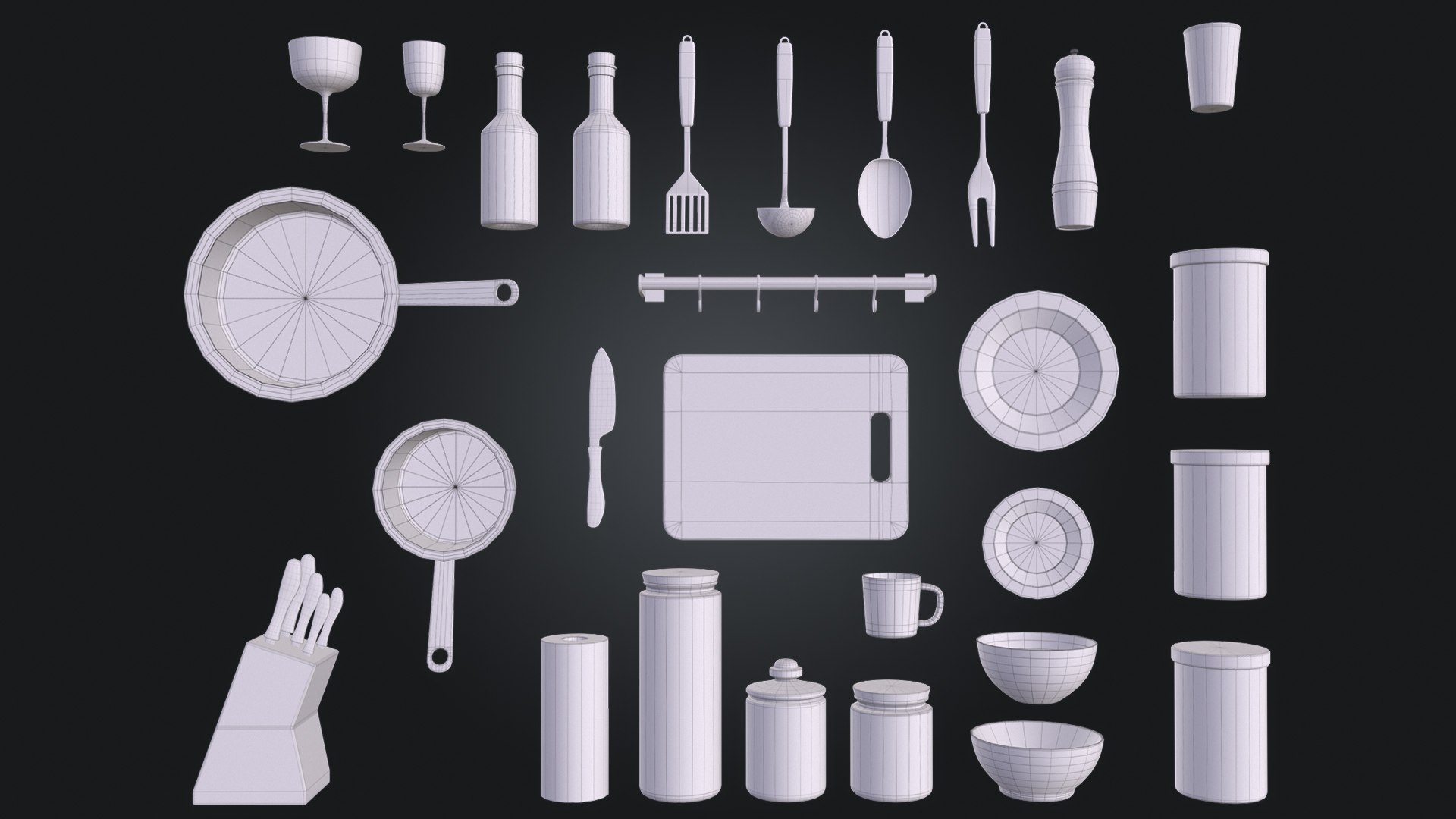 3D Model Kitchen Accessories - TurboSquid 2147463