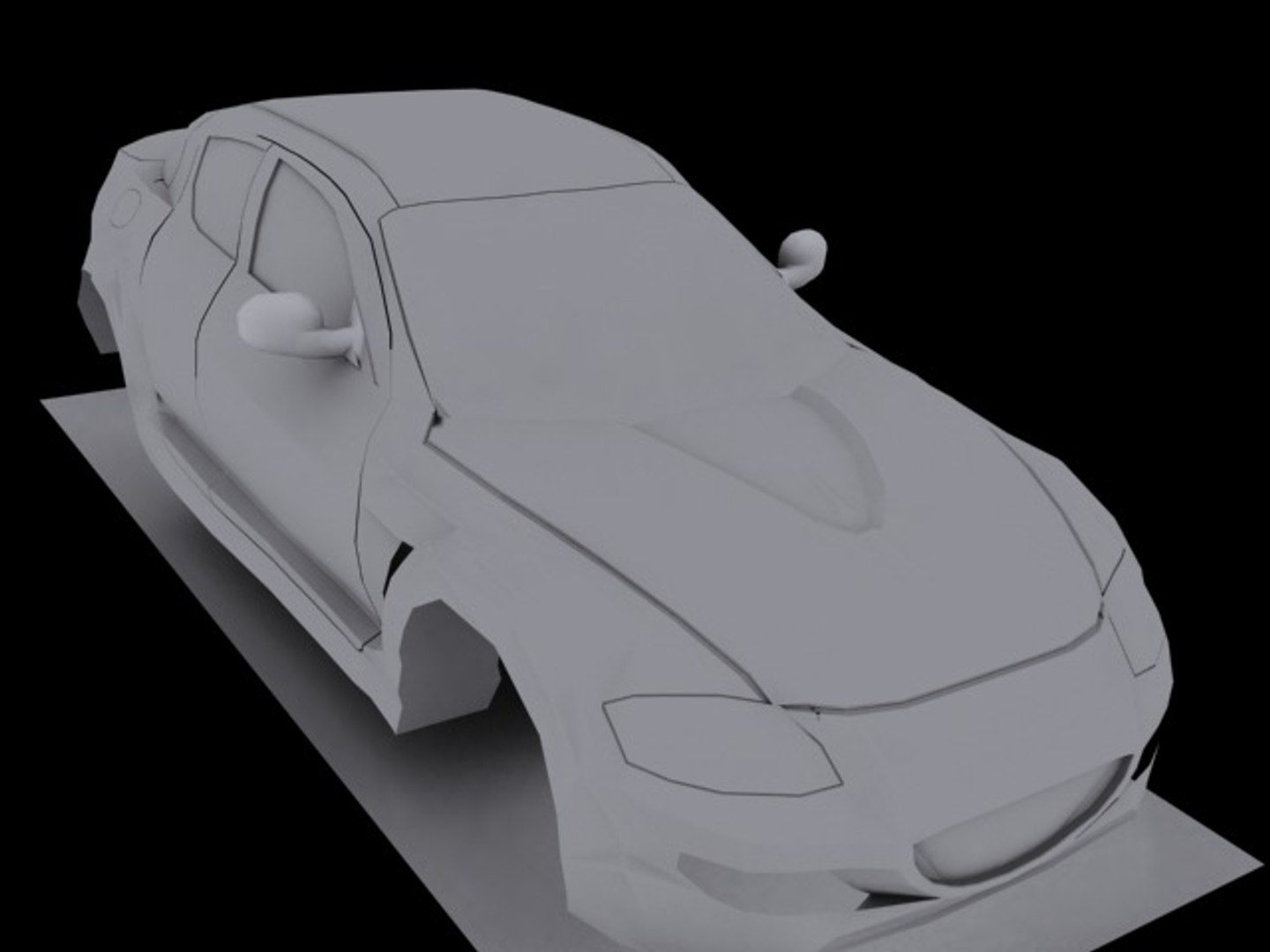 Car Rx-8 Body 3d Max
