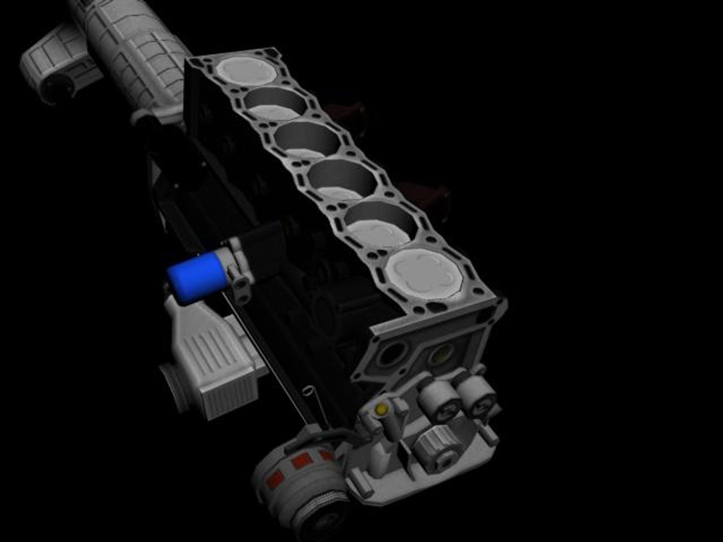 3d Model Nissan Rb26dett Engine