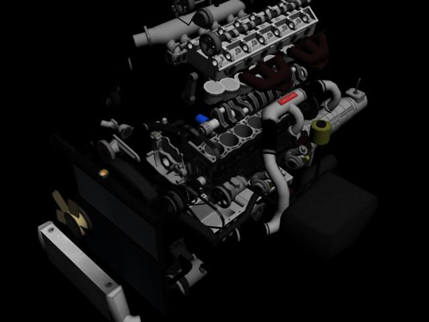 3d Model Nissan Rb26dett Engine
