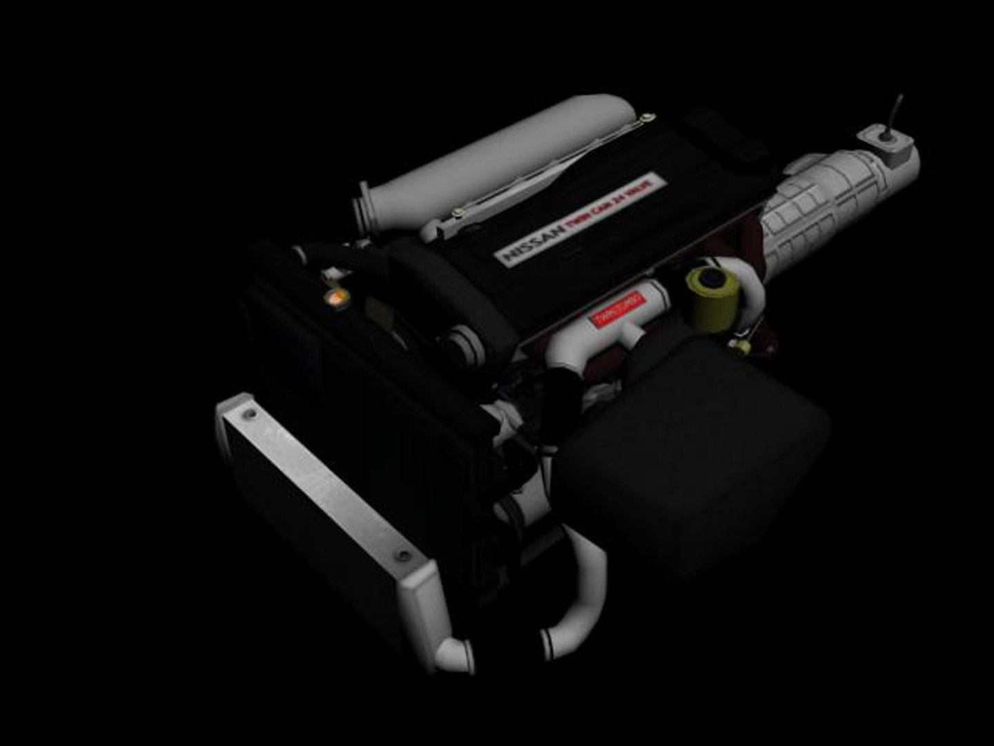 3d Model Nissan Rb26dett Engine
