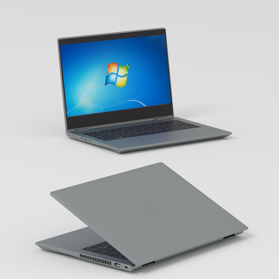 HP Laptop Model - TurboSquid 2037020