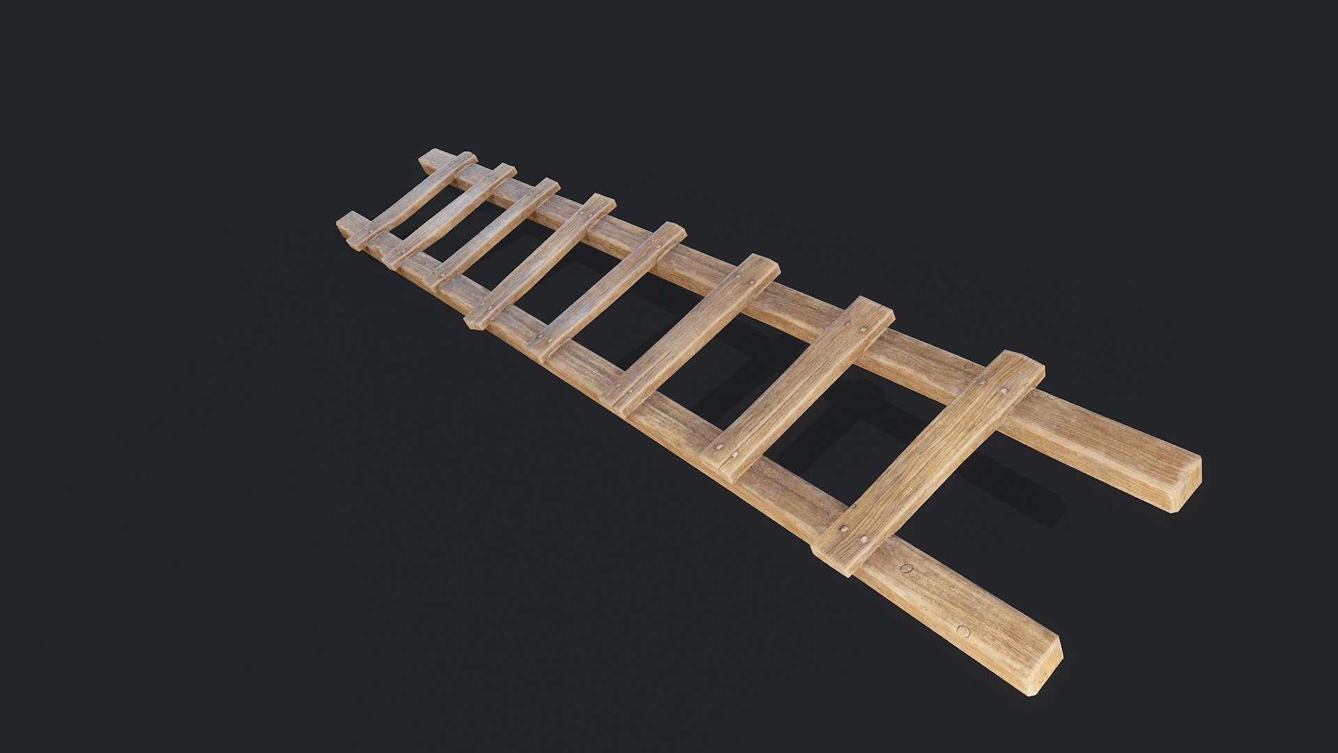 Wooden Stairs Model - TurboSquid 2362809