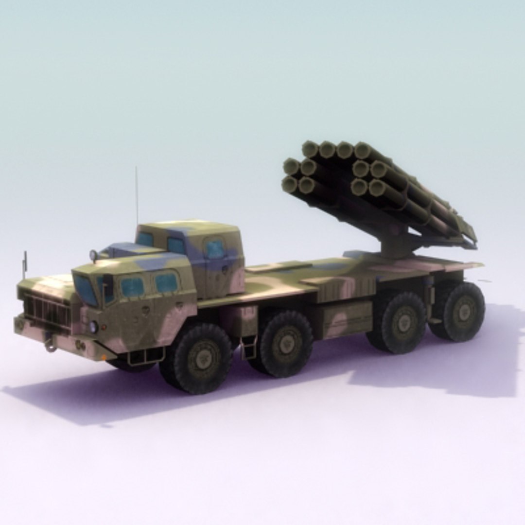 9k58 Smerch Mlrs 3d Model