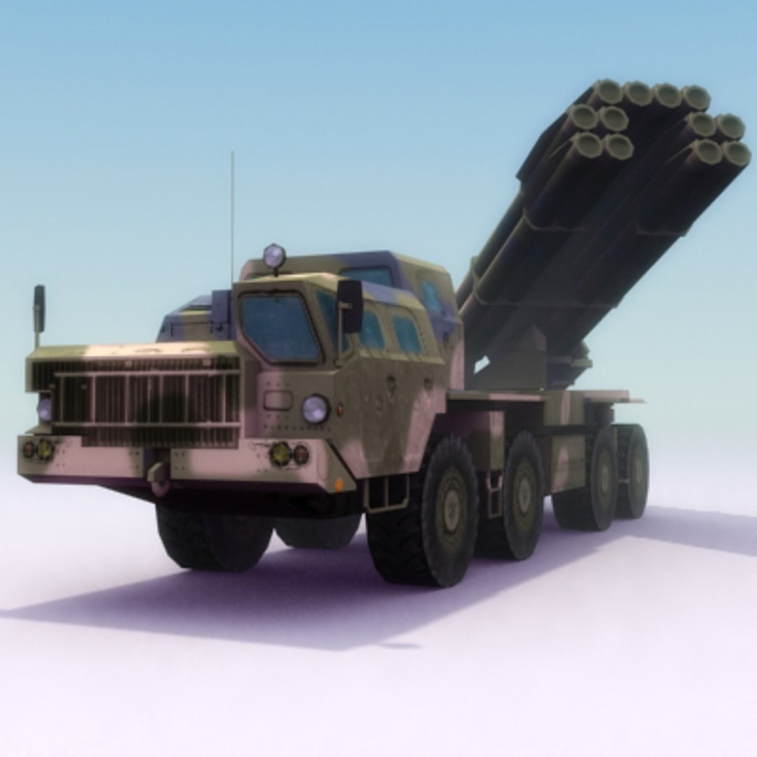 9k58 Smerch Mlrs 3d Model