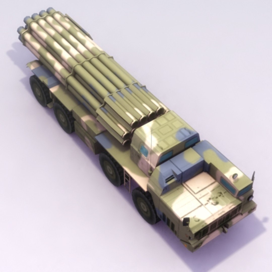 9k58 Smerch Mlrs 3d Model