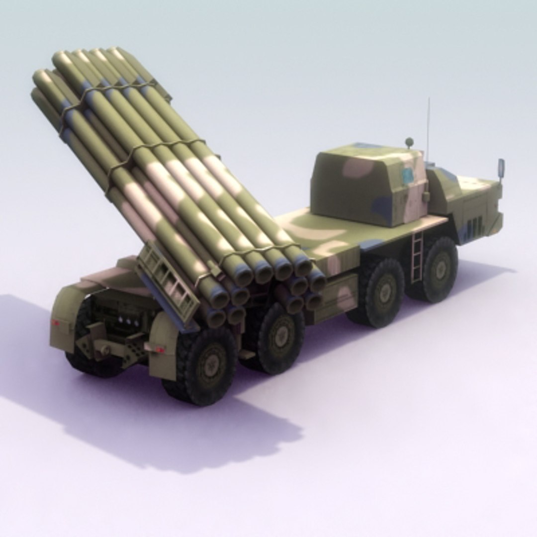 9k58 Smerch Mlrs 3d Model