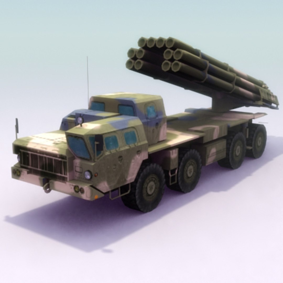 9k58 Smerch Mlrs 3d Model