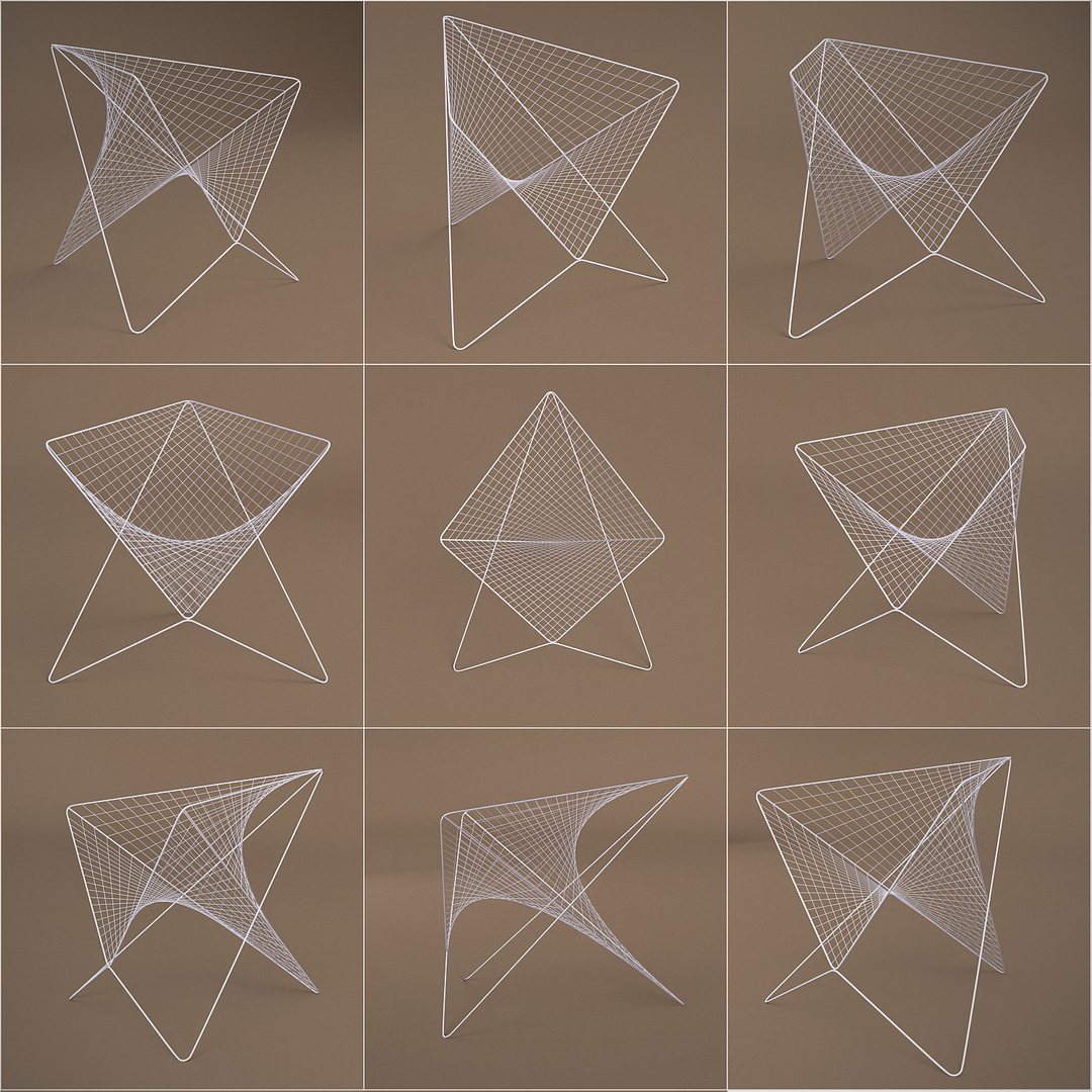 Parabola chair 3D model - TurboSquid 1239173