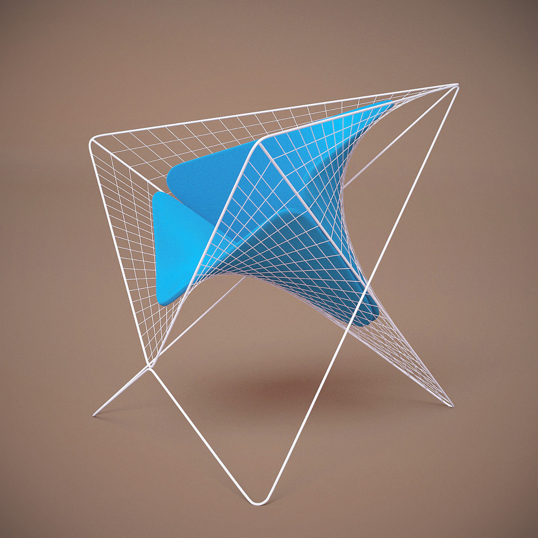 Parabola chair 3D model - TurboSquid 1239173