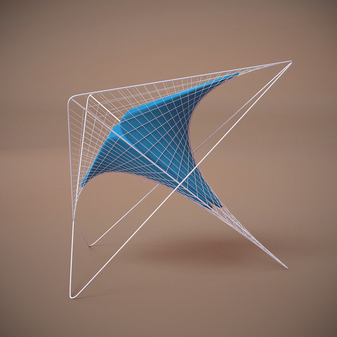 Parabola chair 3D model - TurboSquid 1239173