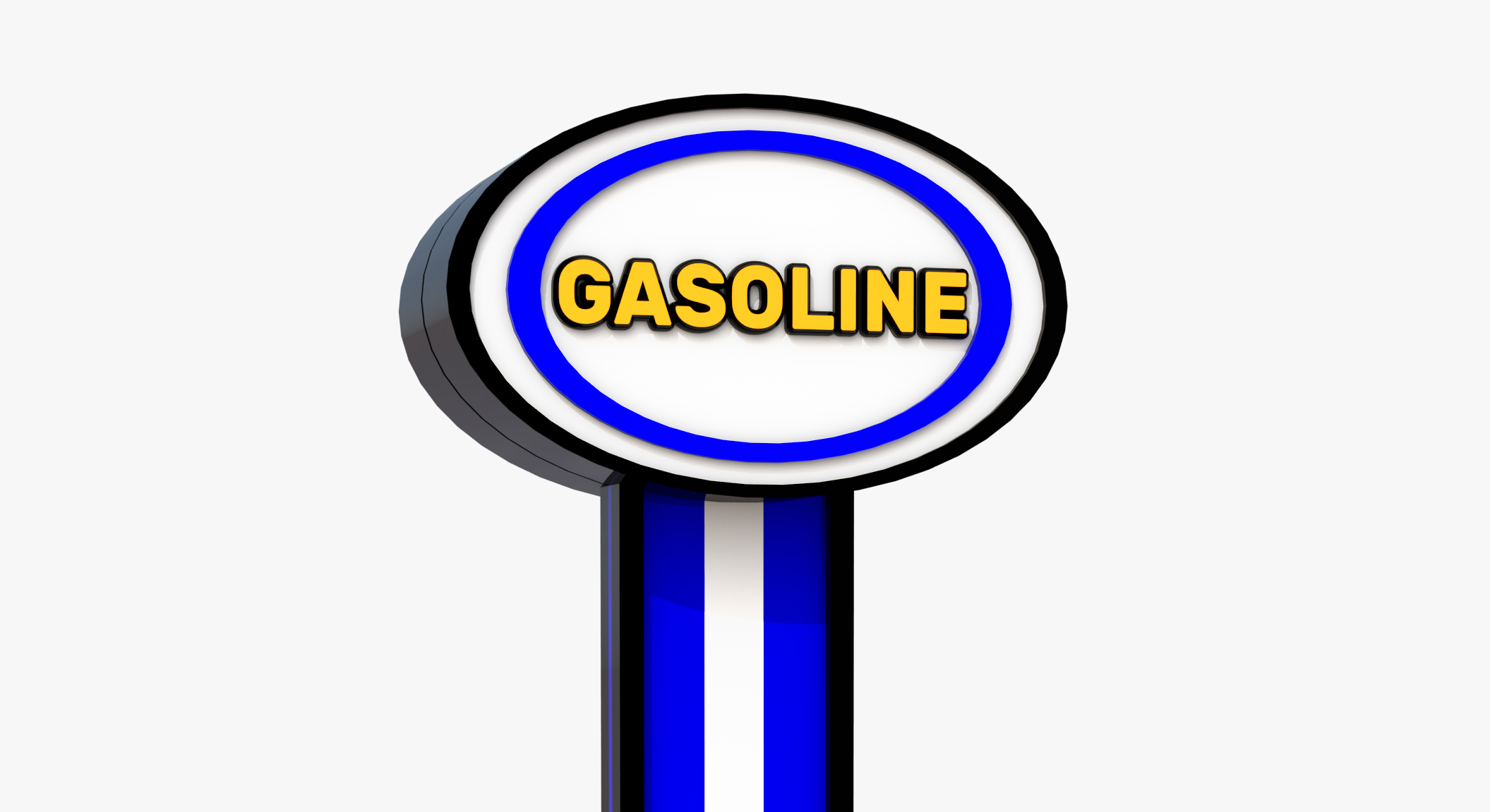Free 3D Gasoline Sign - TurboSquid 1737449