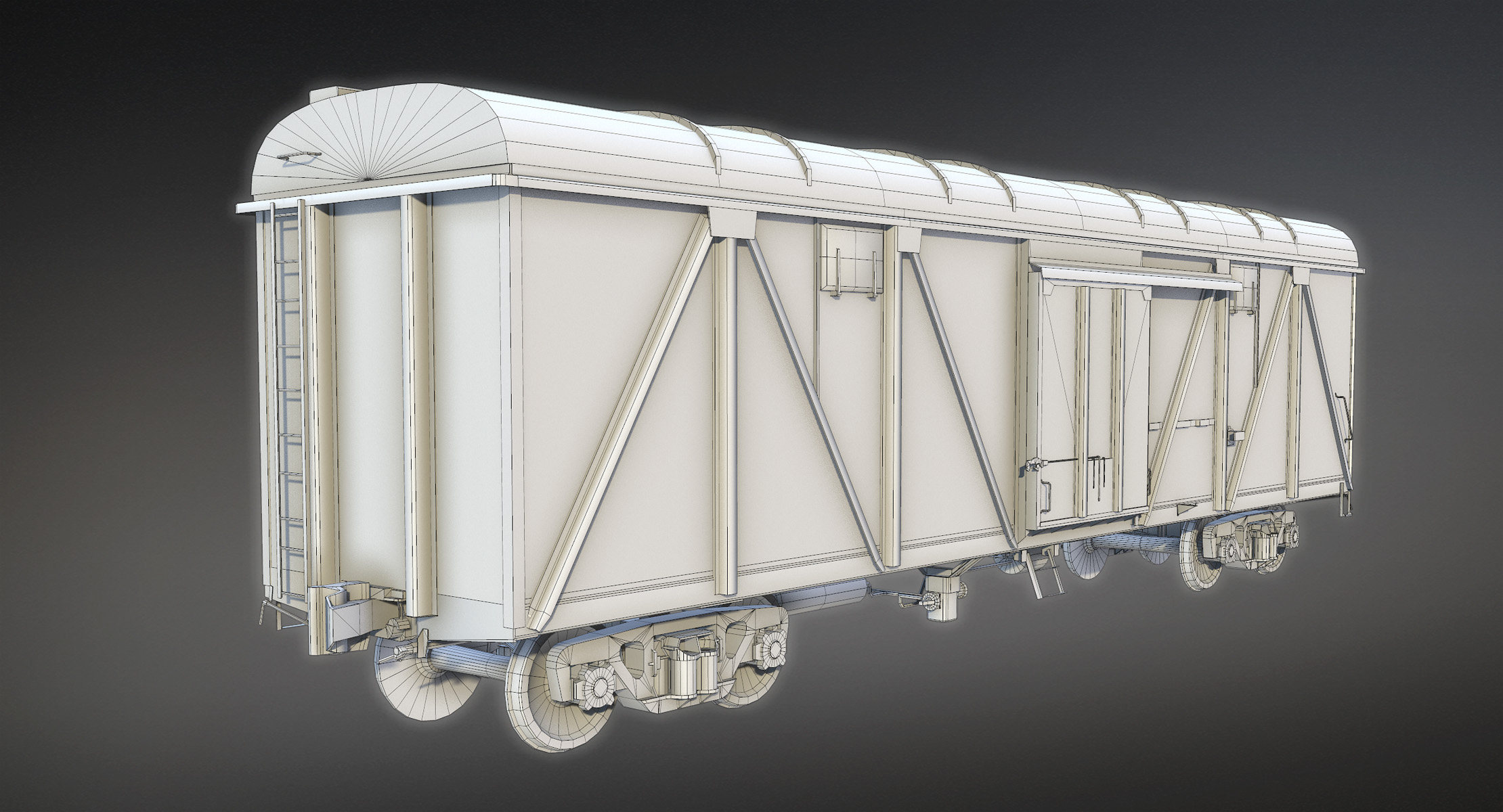 Low-poly cargo car boxcar 3D model - TurboSquid 1196176