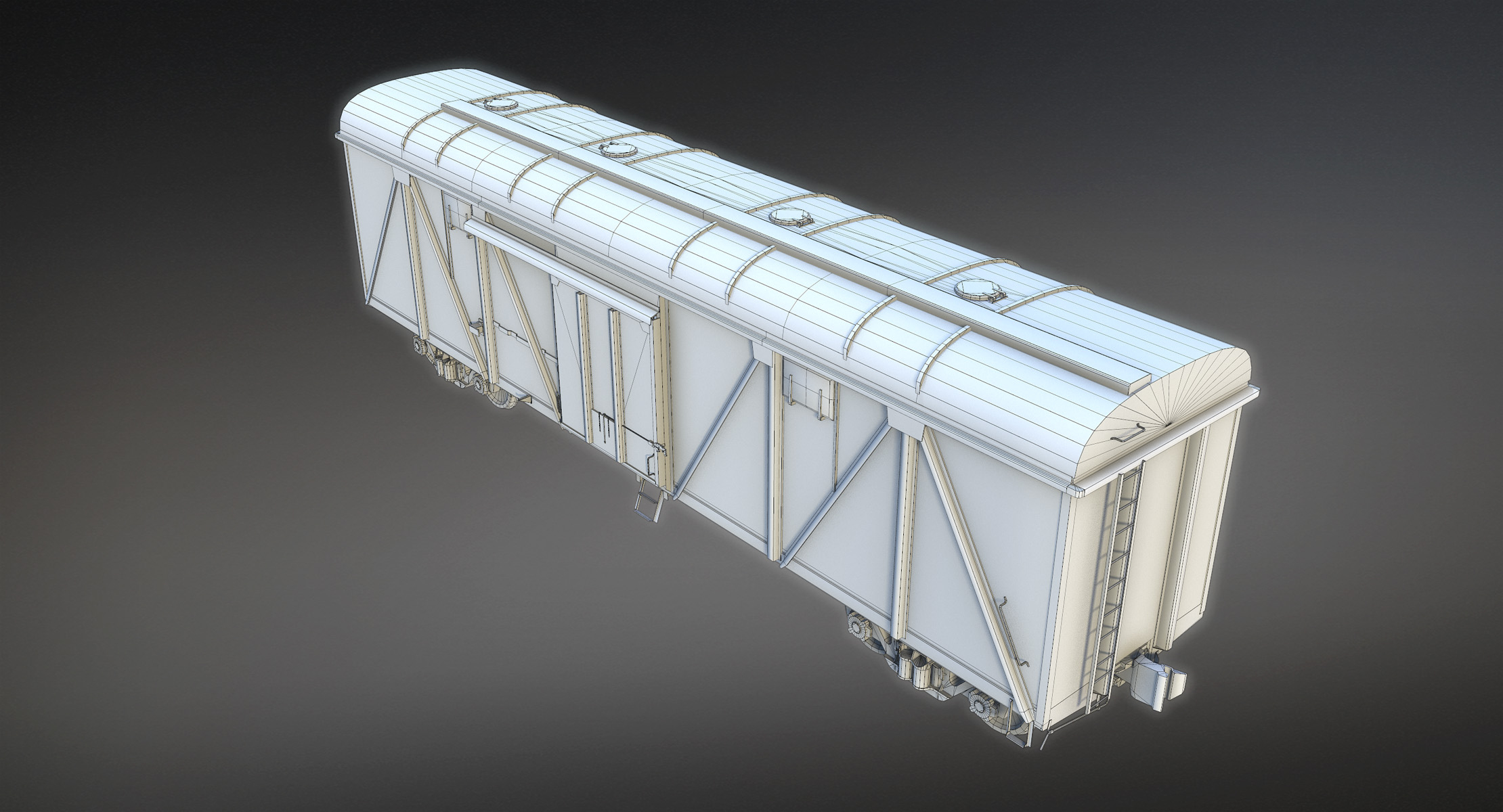 Low-poly cargo car boxcar 3D model - TurboSquid 1196176