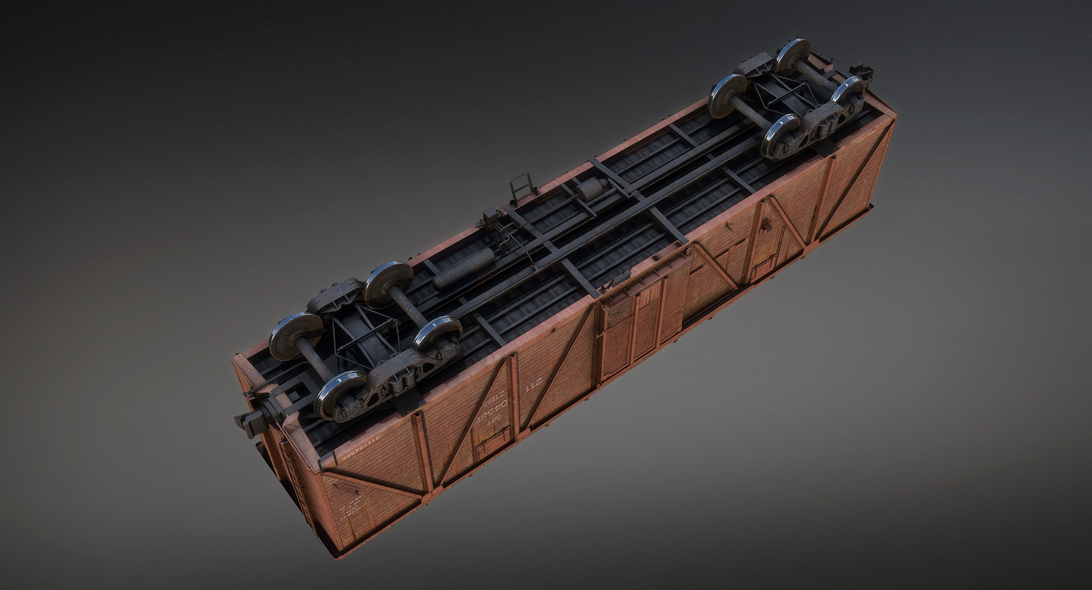 Low-poly cargo car boxcar 3D model - TurboSquid 1196176