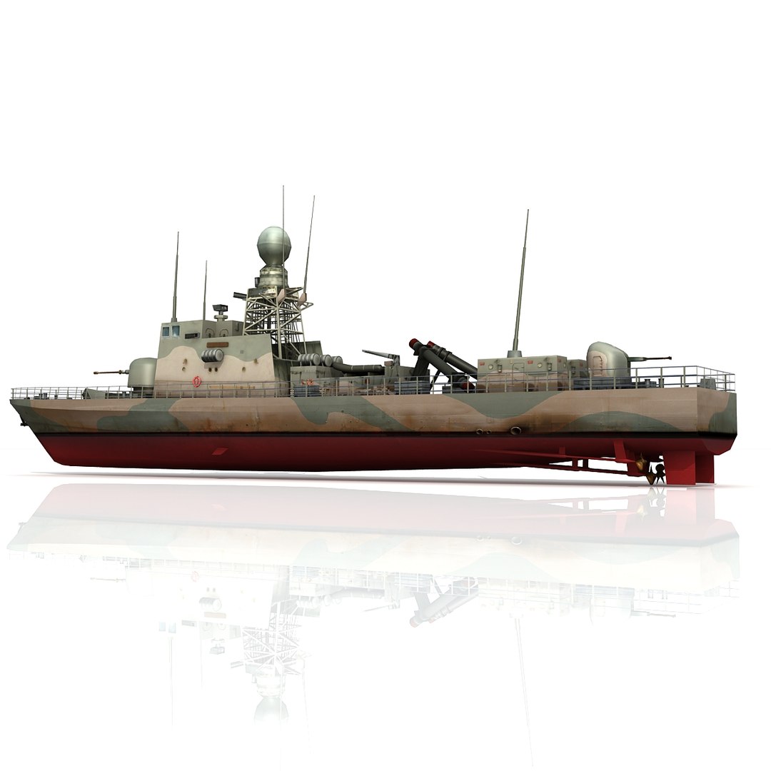 3d Lurssen Tnc 45 Camouflage Model