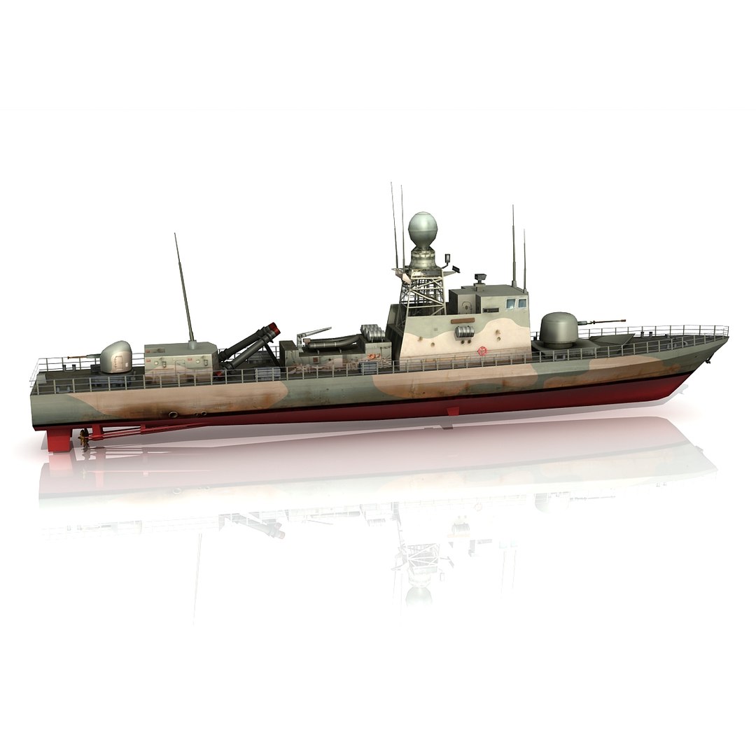 3d Lurssen Tnc 45 Camouflage Model