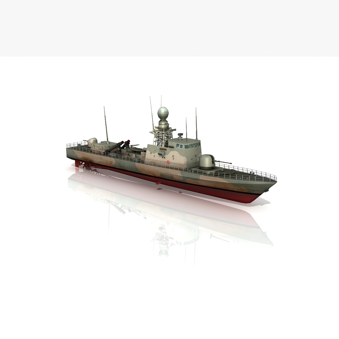 3d Lurssen Tnc 45 Camouflage Model