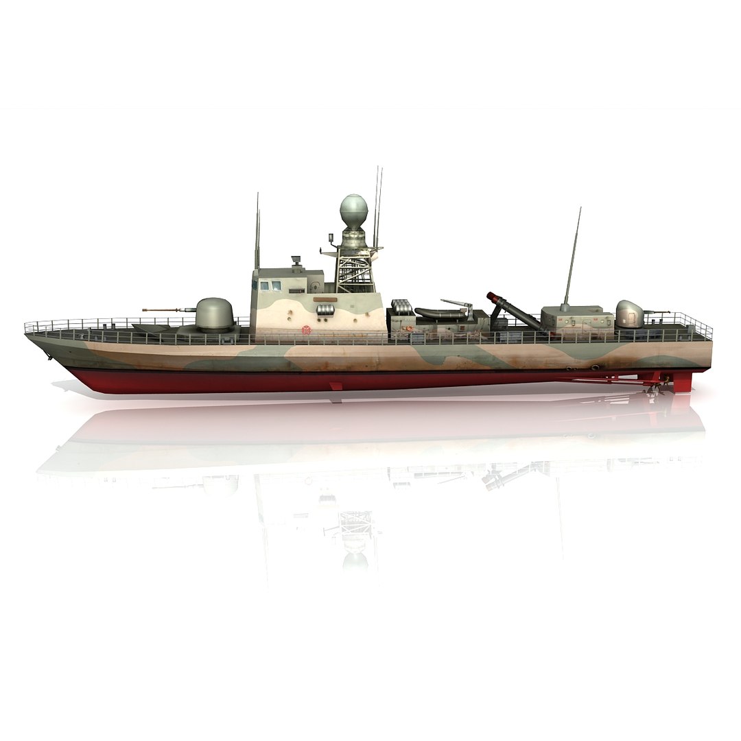 3d Lurssen Tnc 45 Camouflage Model