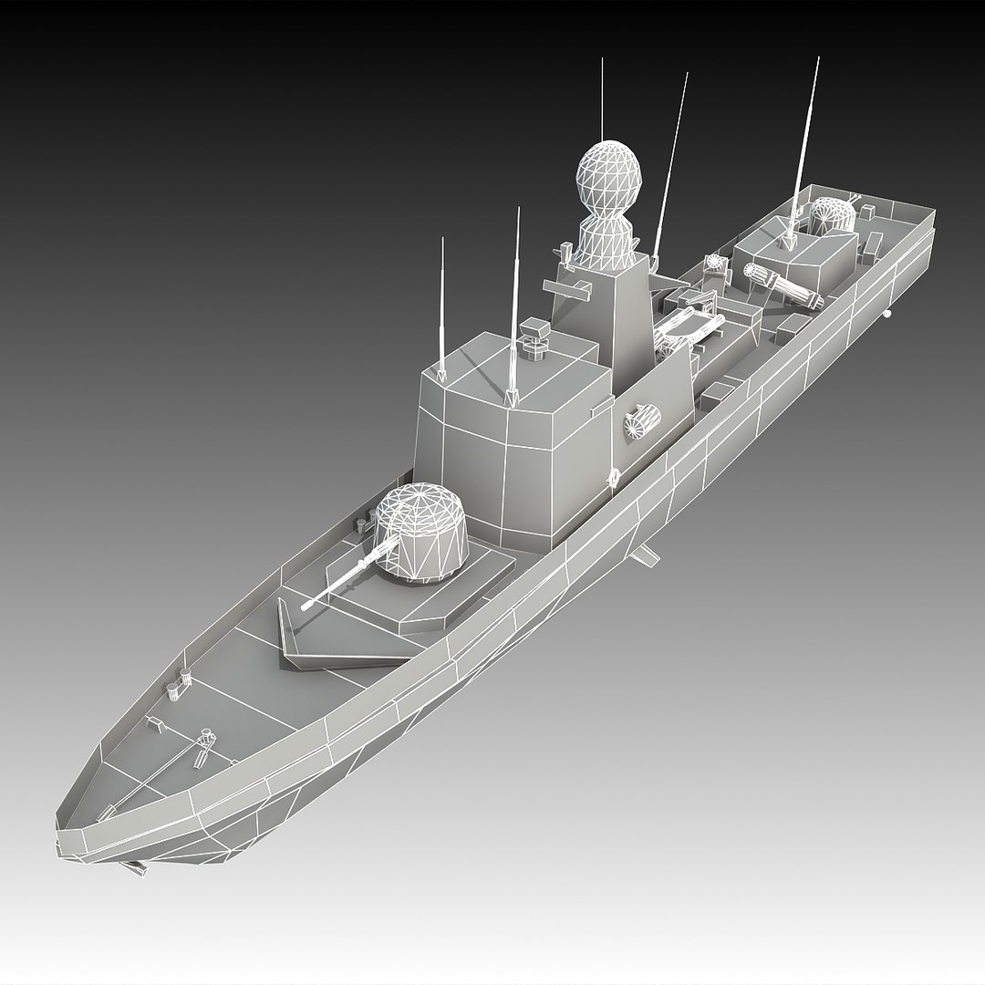3d Lurssen Tnc 45 Camouflage Model