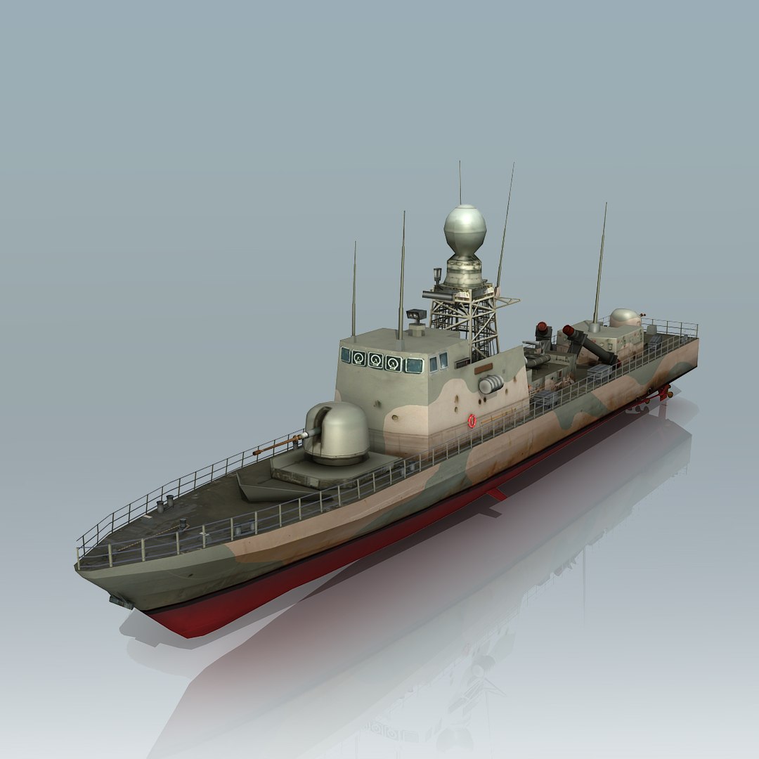 3d Lurssen Tnc 45 Camouflage Model
