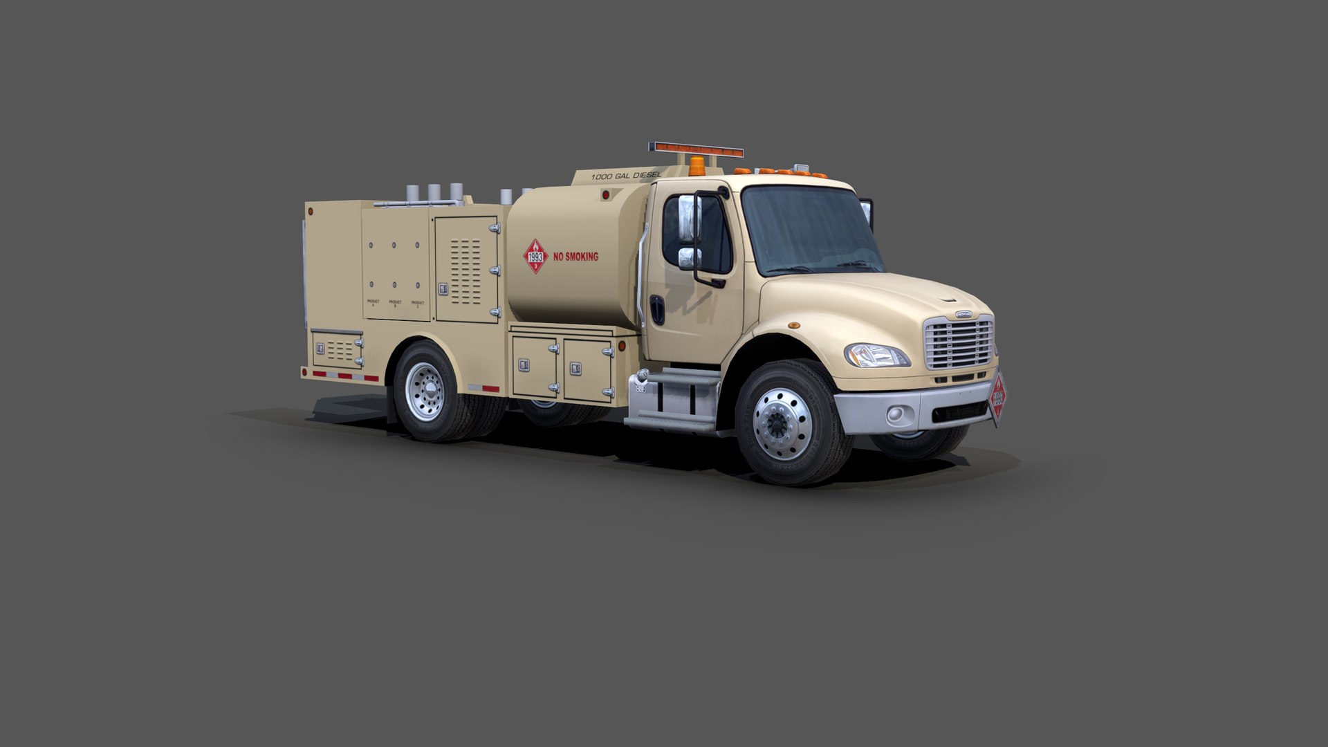 3D Freightliner Business Class M2 106 2008 Fuel And Lube S01 - TurboSquid 2098080