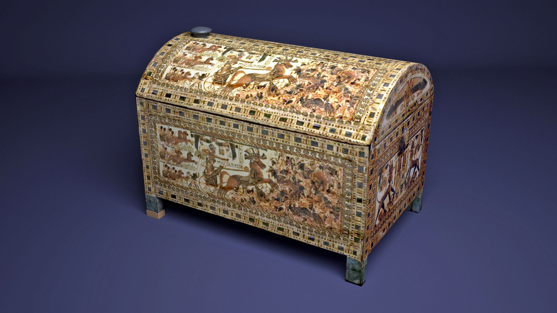 3D egyptian king tutankhamun chest - TurboSquid 1317663