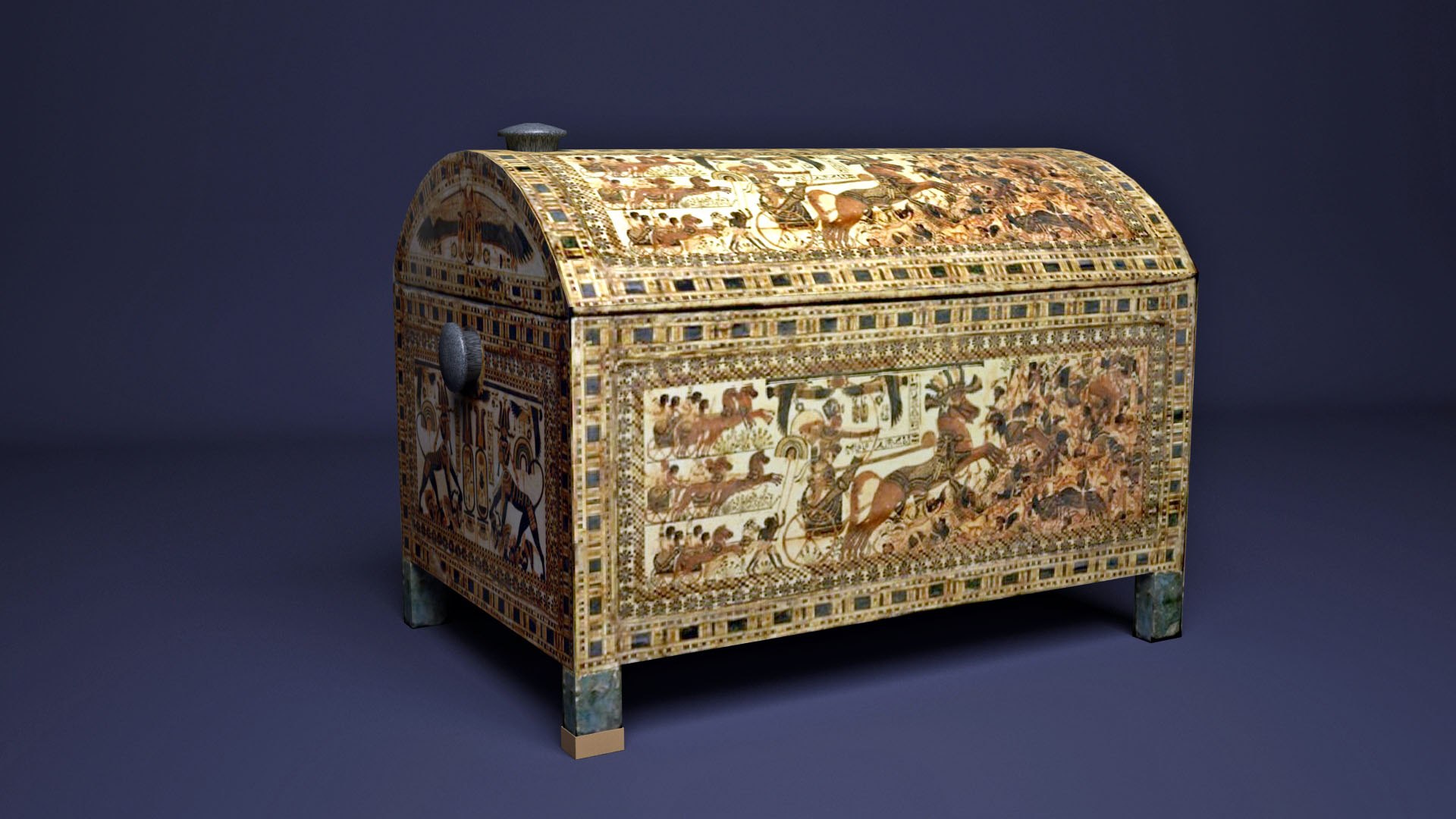 3D egyptian king tutankhamun chest - TurboSquid 1317663