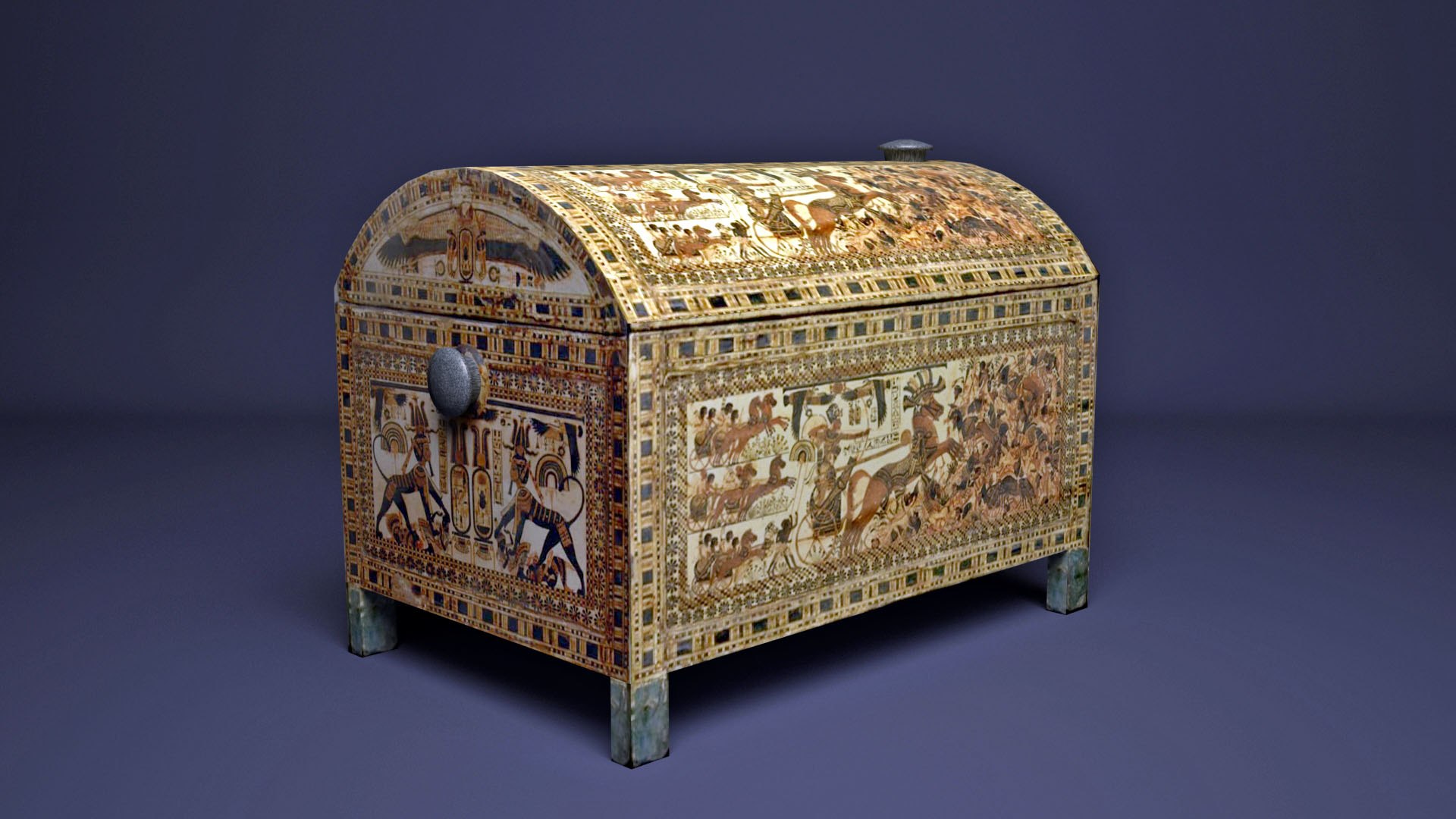 Painted Chest From The Tomb Of Tutankhamun